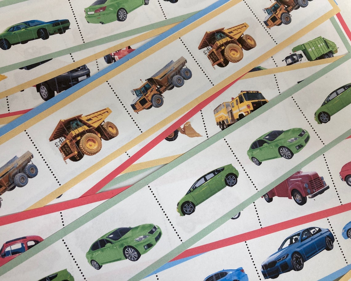 Transportation Cutting Strips Cars Trucks Vehicles - Etsy