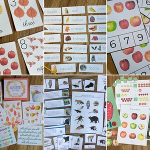 FALL BUNDLE - Autumn Preschool Homeschool - Busy Book Printable ...