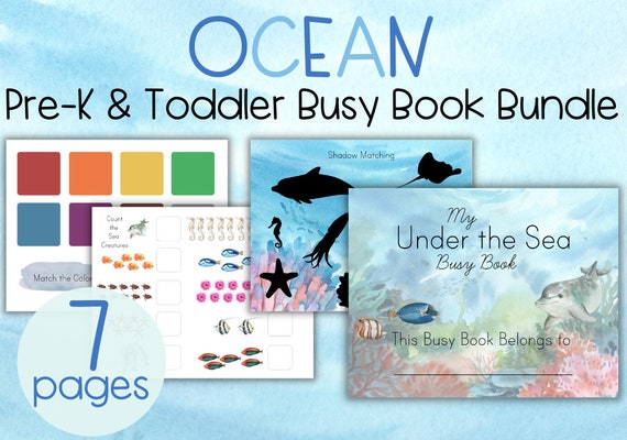 Ocean Busy Book Preschool Printable Summer Learning Binder | Etsy