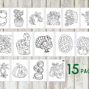 Fall Autumn Coloring Pages - Printable PDF Sheets - Toddler Preschool ...