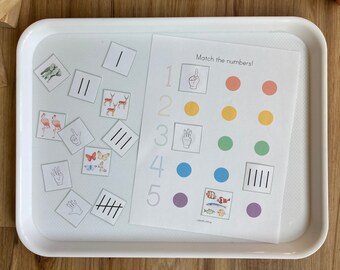 Preschool Learning Binder Number Activity. Toddler Busy Book - Etsy