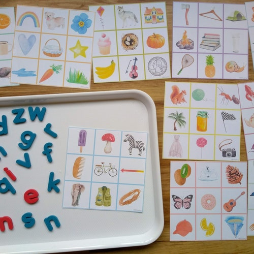 Preschool Phonics Beginning Sounds Mats Pre-reading Letters | Etsy