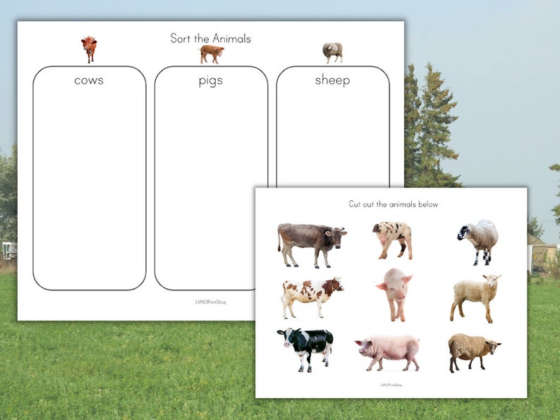 Farm Busy Book Preschool Printable Montessori Homeschool | Etsy