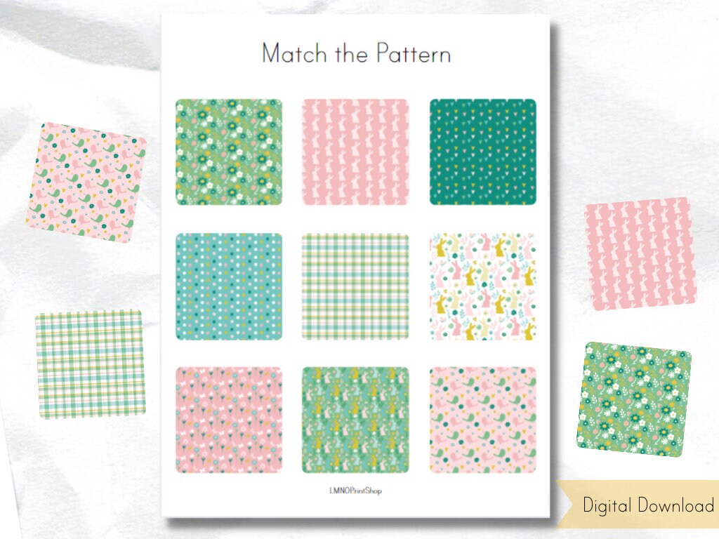 Easter Pattern Matching Busy Book Bag Sorting Toddler | Etsy