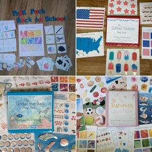 Summer Bundle - Busy Book Learning Binder - Preschool Kindergarten ...