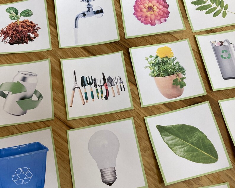 Earth Day Shadow Matching Cards Environment Printable - Etsy