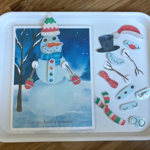 Build a Snowman - Winter Busy Book - Christmas Learning Binder ...