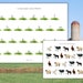 Farm Busy Book Preschool Printable Montessori Homeschool Letter Shadow ...