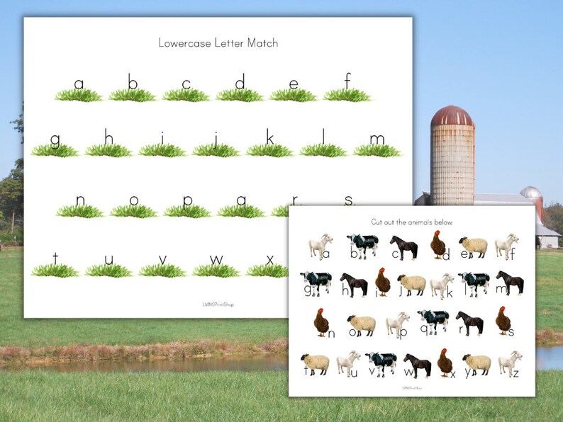 Farm Busy Book - Preschool Printable - Montessori Homeschool - Letter ...