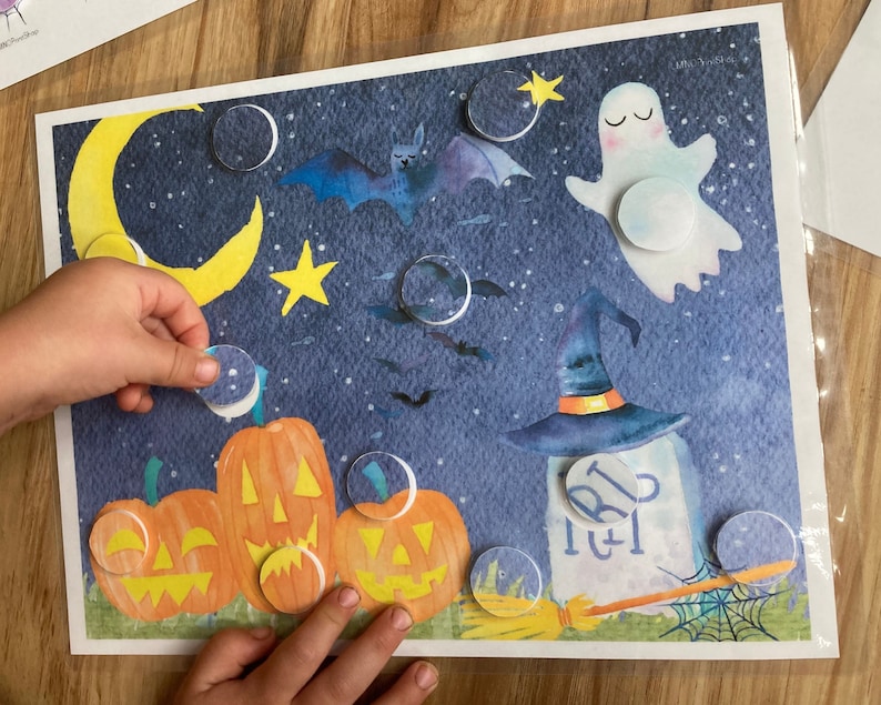 Halloween Busy Book - Preschool Toddler Printable - Fall Autumn ...
