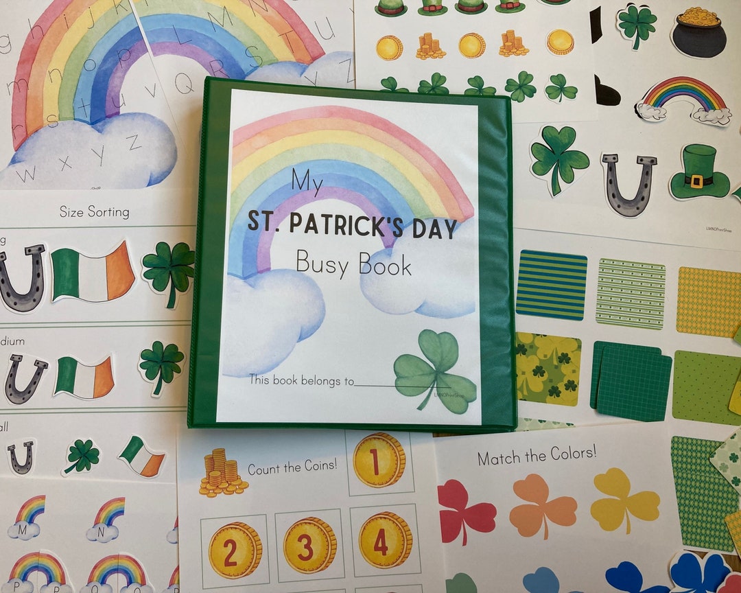 Saint Patricks Days Busy Book - Printable Preschool Activities ...