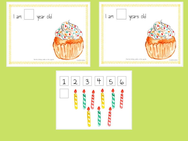 BIRTHDAY Busy Book Binder Bundle Letter & Number Matching - Etsy