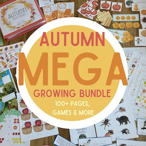 FALL BUNDLE - Autumn Preschool Homeschool - Busy Book Printable ...