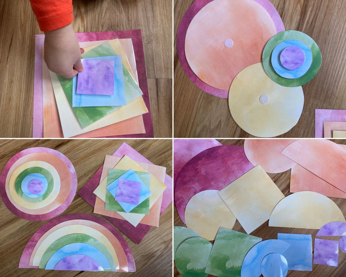 Printable Rainbow Builder - Color Stacker - Preschool Toddler Learning ...