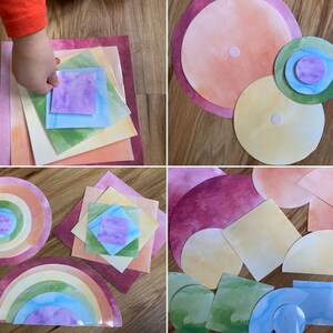 Printable Rainbow Builder - Color Stacker - Preschool Toddler Learning ...