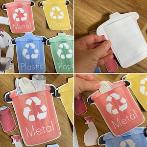 Recycle Sorting Activity - Trash Preschool Toddler Printable - Reduce ...