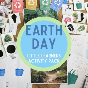 Earth Day Preschool Printables - Tracing Shadow Matching Recycle ...