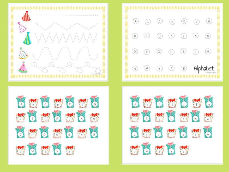 BIRTHDAY Busy Book Binder Bundle Letter & Number Matching - Etsy