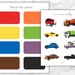 Truck Color Matching Busy Book - Toddler Preschool Printable ...