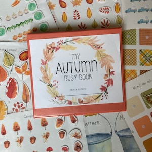 Fall Autumn Learning Binder - Preschool Busy Book - Letter Matching ...