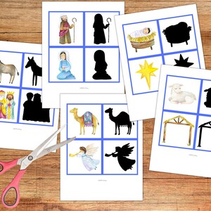 Nativity Shadow Matching Cards - Christmas Preschool Prek Activity ...