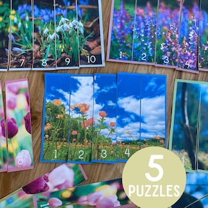 Spring 1-10 Puzzles - Preschool Counting Printable - Toddler Math ...