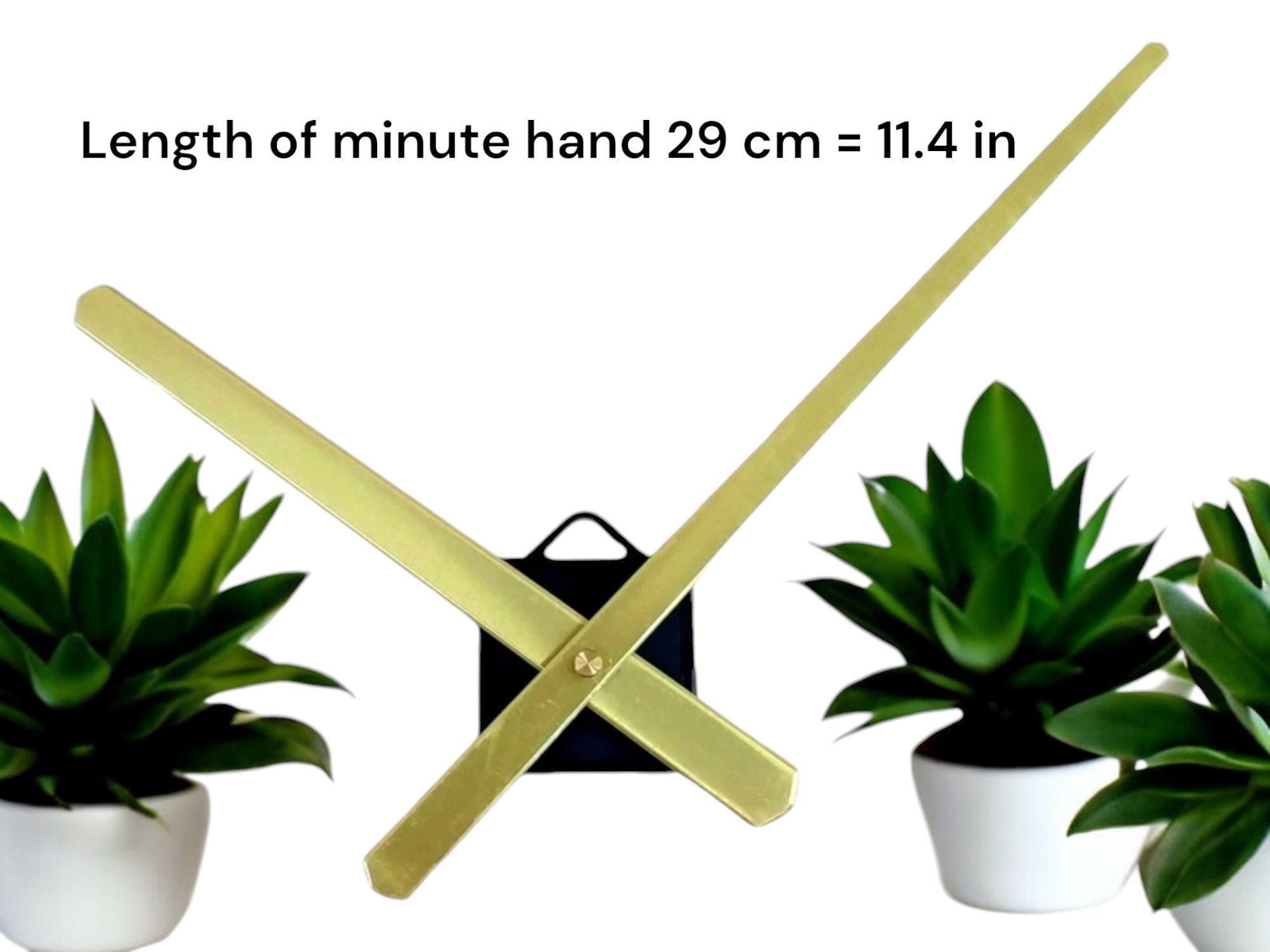 Clock Mechanism With Long Hands. Minute Hand 29 Cm (11.4 Inches) Color ...