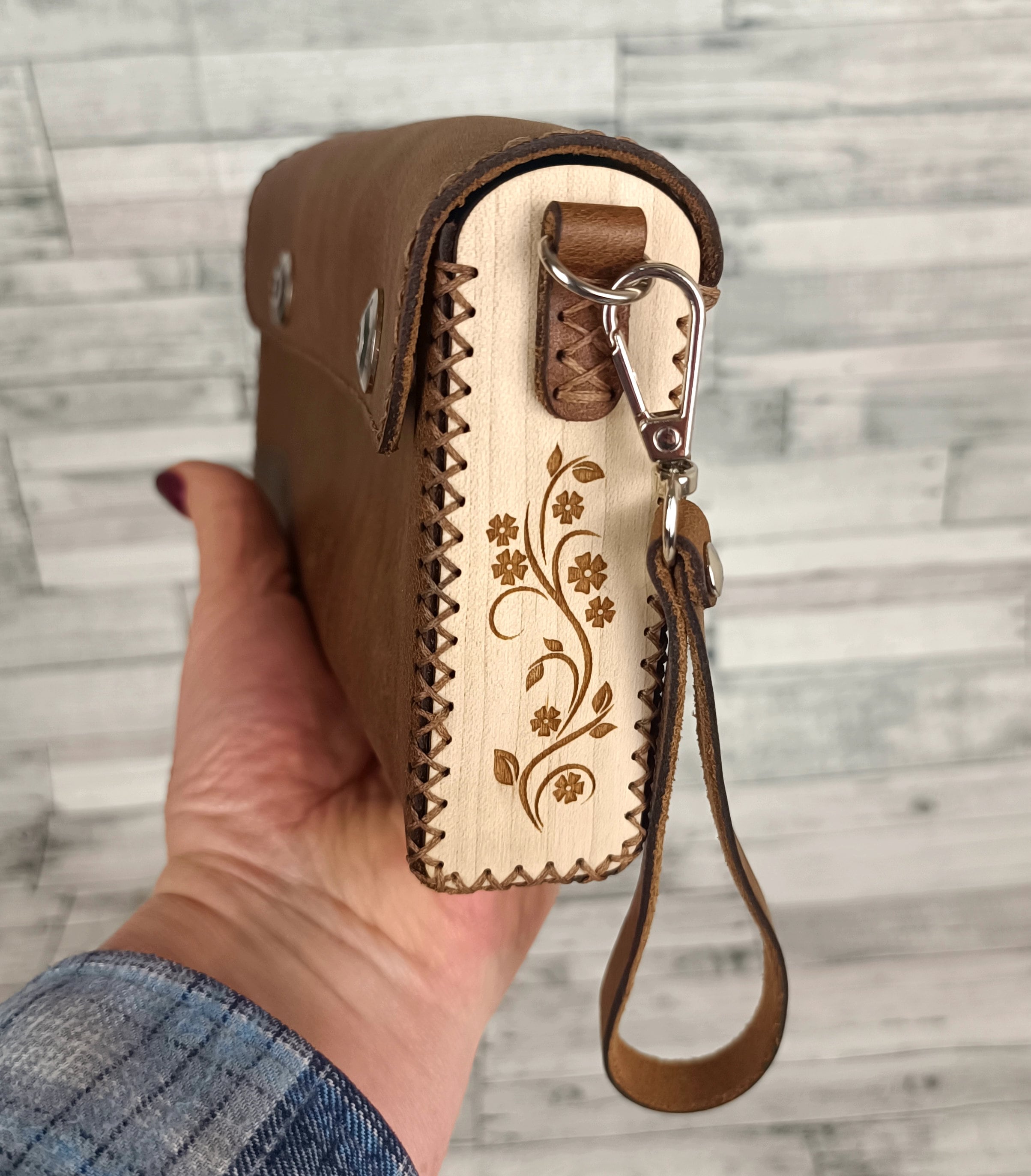 DIY Set for Sewing a Leather Bag. Pattern for Diy Leather Sling Bag ...