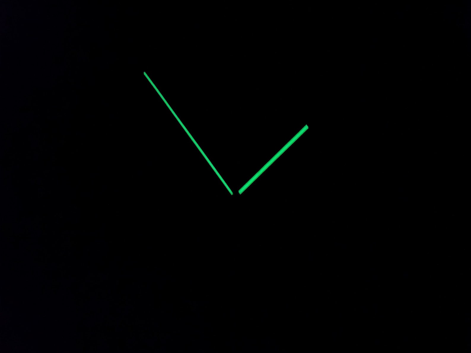 Luminous Clock Hands. Black Clock Hands Minute Hand 19 Cm Long Hands ...