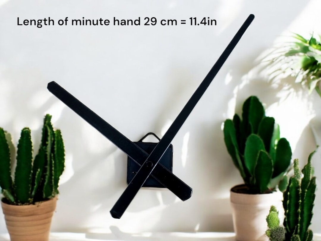 Clock Mechanism With Long Hands. Minute Hand 29 Cm (11.4 Inches) Color ...