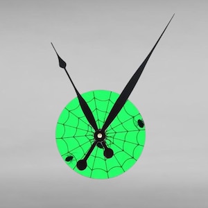 The Spider Clock Mechanism Glows in the Dark.long Arrows of Different ...
