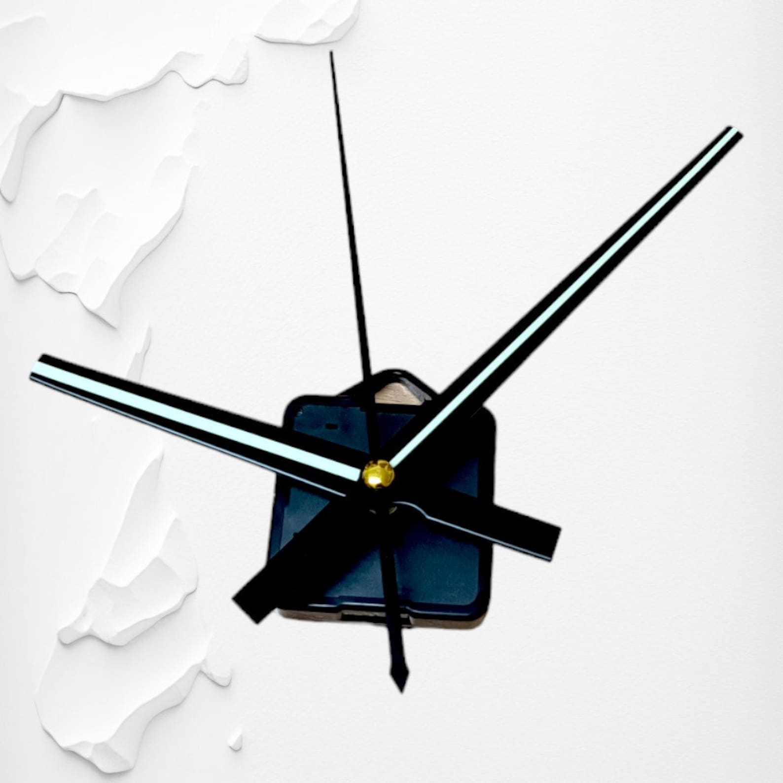 Luminous Clock Hands. Black Clock Hands Minute Hand 19 Cm Long Hands ...