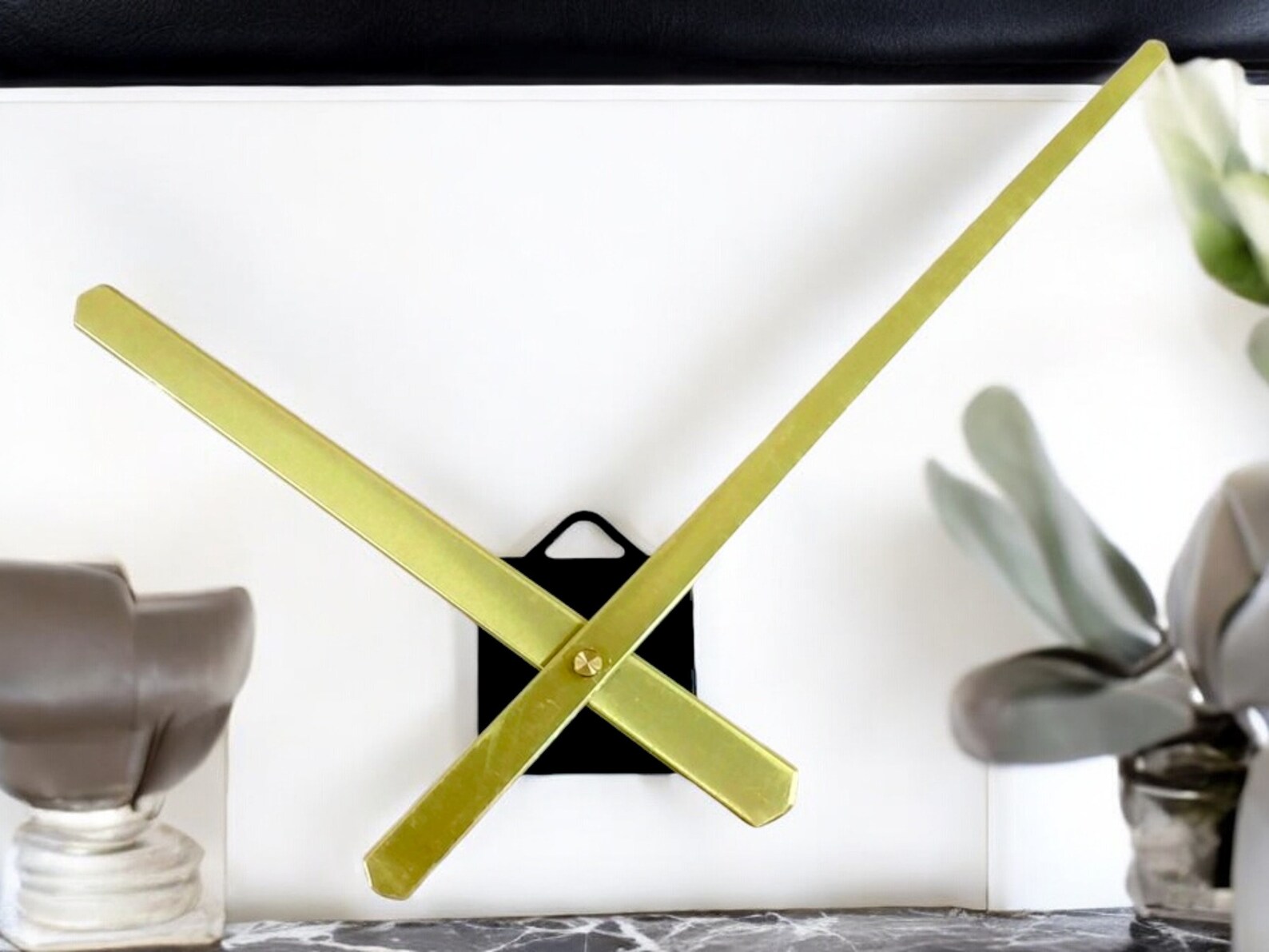 Clock Mechanism With Long Hands. Minute Hand 29 Cm (11.4 Inches) Color ...