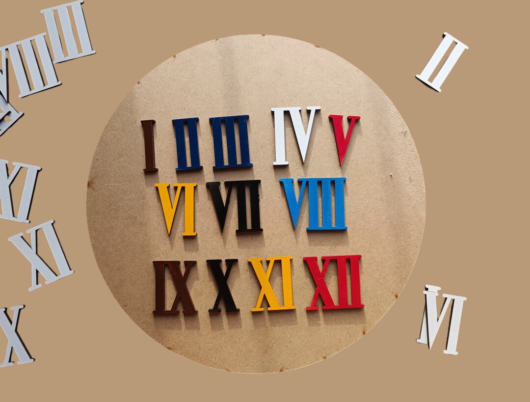 Wooden Roman Numerals for Wall Clocks - Etsy