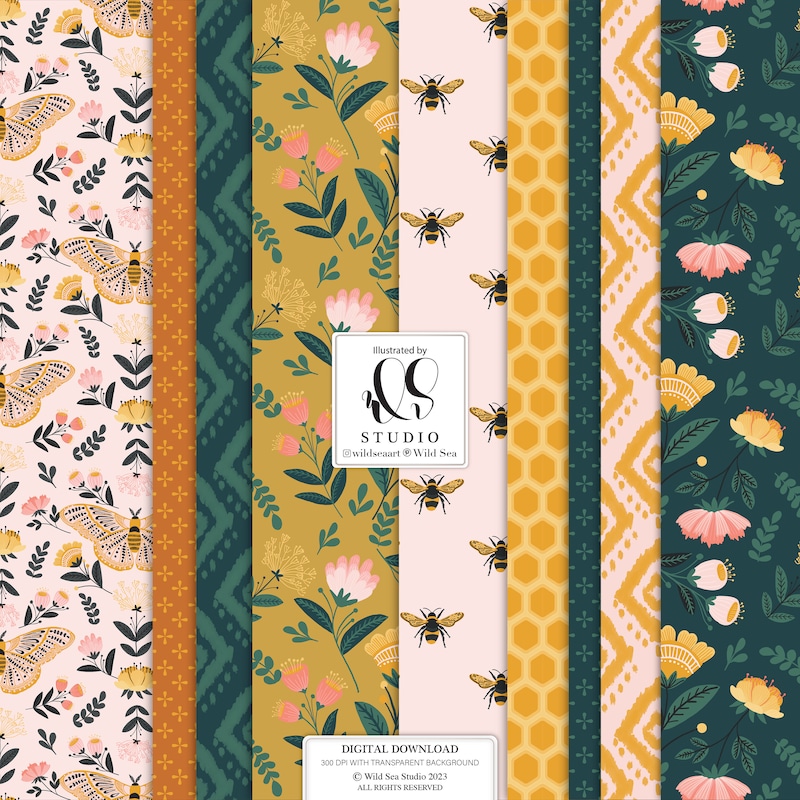 Ikat Digital Paper - Etsy