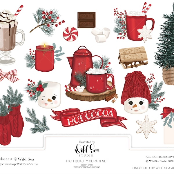 Marshmallow Clipart - Etsy