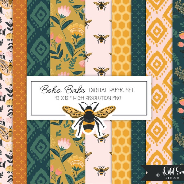 Ikat Digital Paper - Etsy