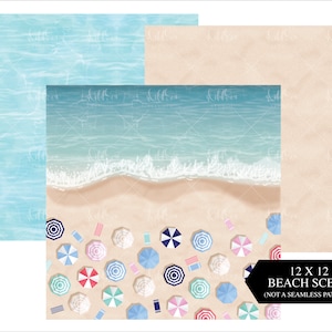 Beach Vacation Digital Paper Set, Beach, Tropical, Planner Girl - Etsy