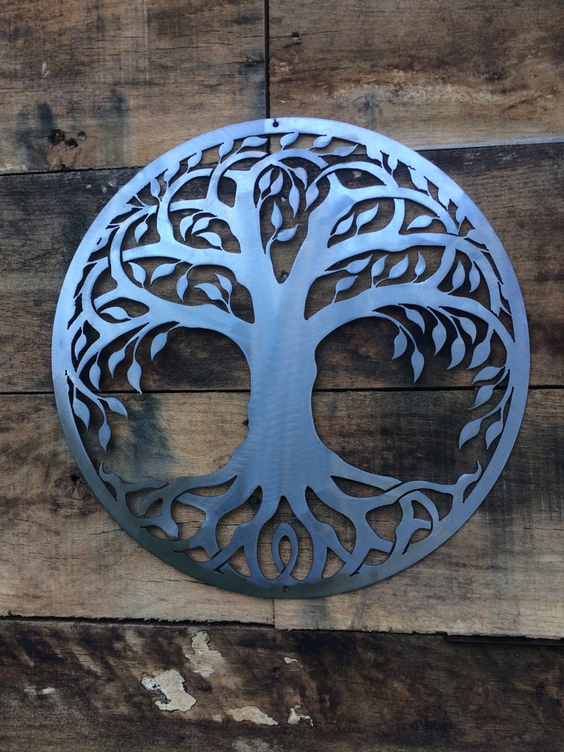 Steel Tree of Life Wall Hanging, 16 Ga 16-1/4" - Etsy
