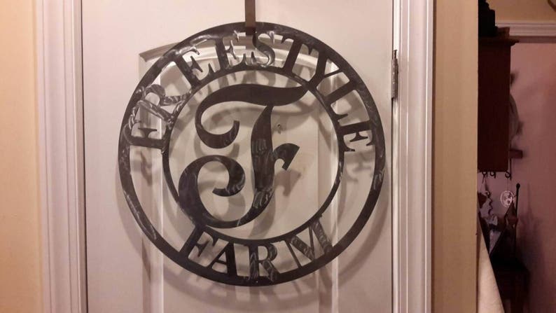 Personalized Steel Sign. Cold Rolled Steel. Powder Painted Baked on ...