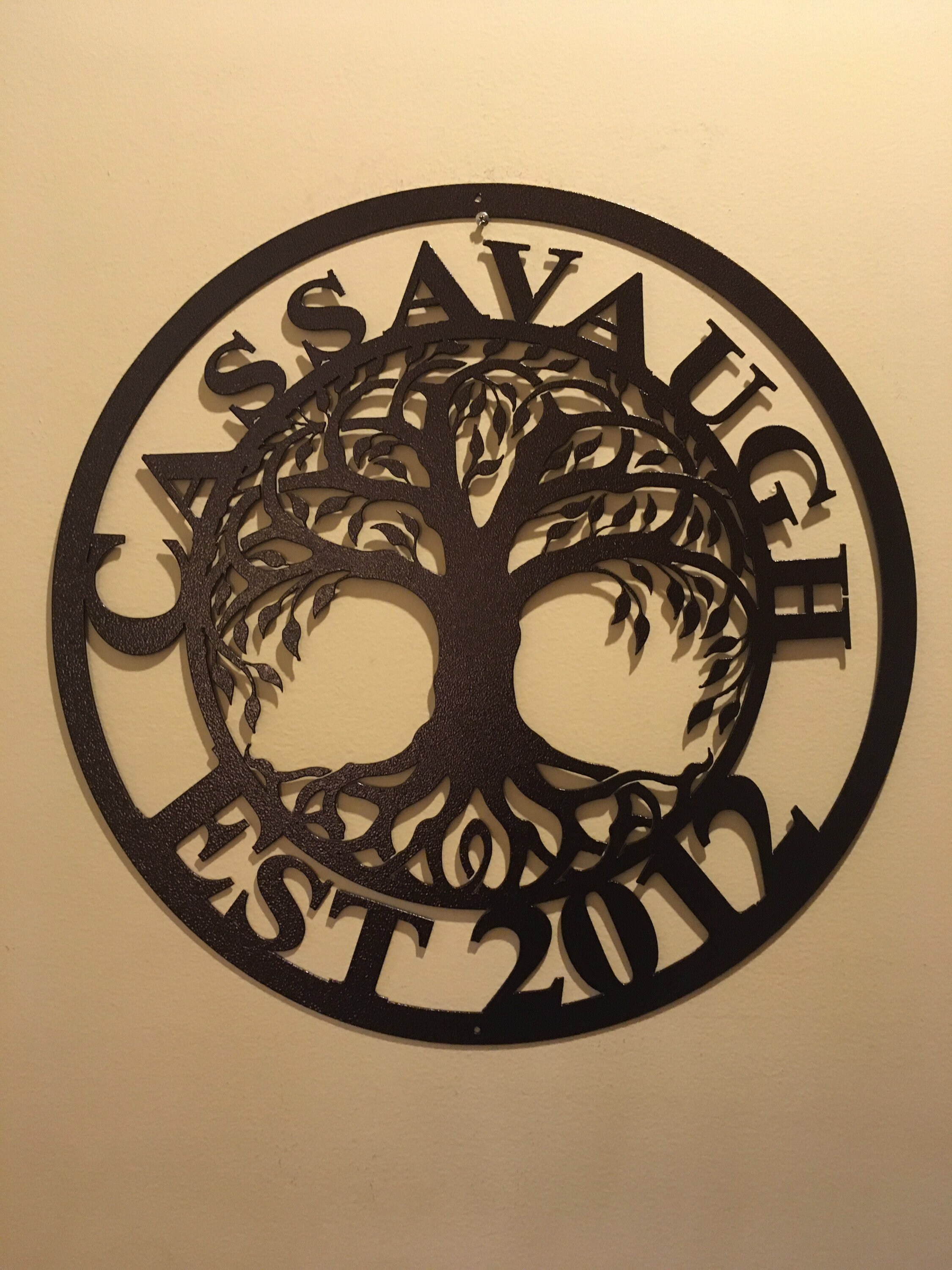 Personalized Steel Sign. Cold Rolled Steel. Powder Painted Baked on ...