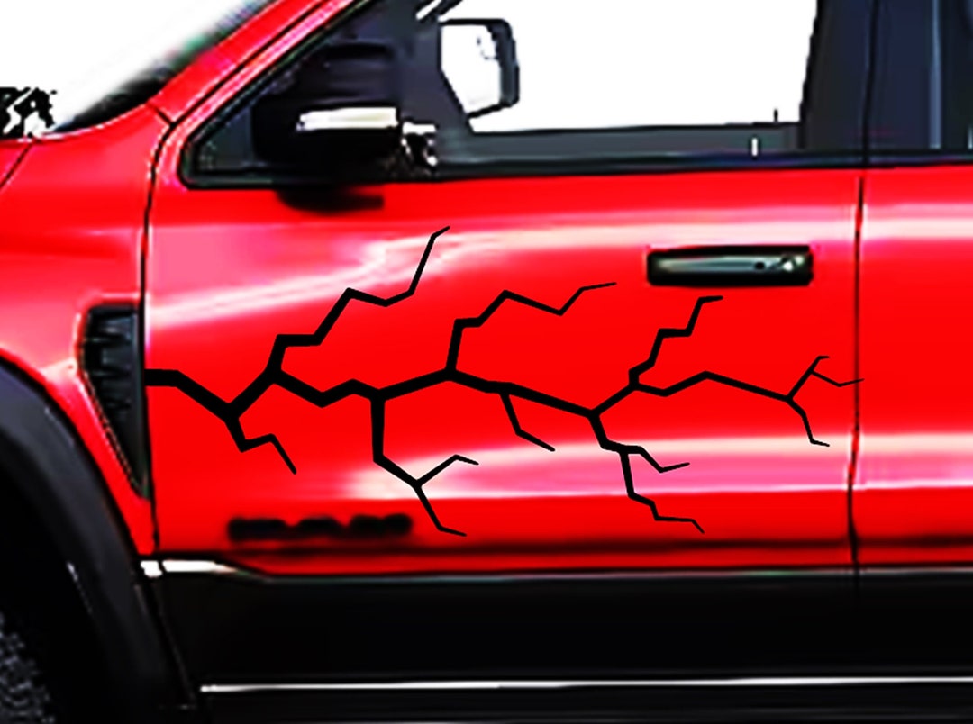 Clausen's World New Design - LIGHTNING BOLT Vinyl Decal Racing Stripes ...