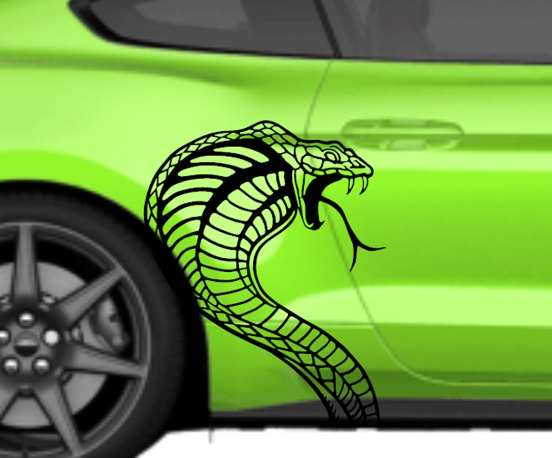 Clausen's World New Design Cobra Head Vinyl Decal 21" X 27 ...