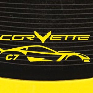 Clausen's World - New Corvette Text Design Blackout Quality Vinyl Decal ...
