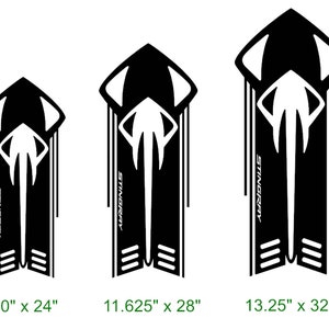 Clausen's World Design STINGRAY Hood Vinyl Decal 3 Sizes - Compatible ...