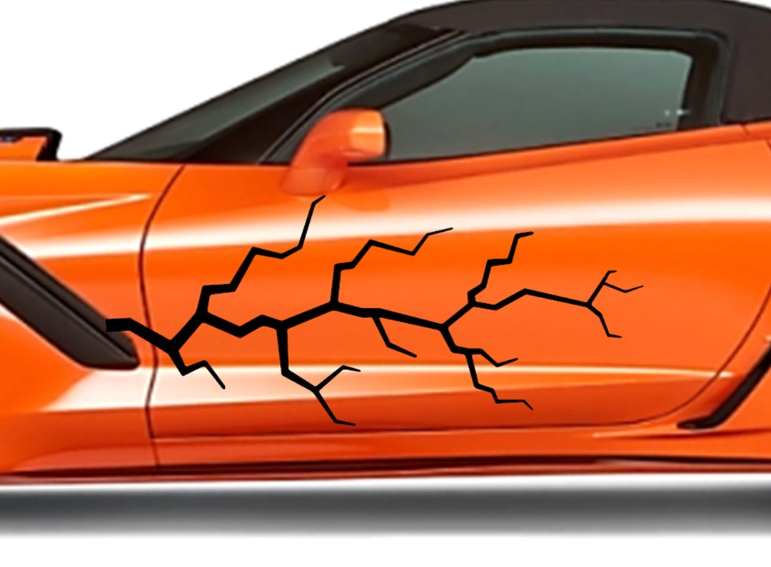 NEW Design - Clausen's World - LIGHTNING BOLT Racing Stripes Vinyl ...