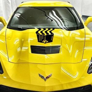 New DESIGN - Clausen's World - 13" Single USA Flag and C7 STINGRAY Hood ...