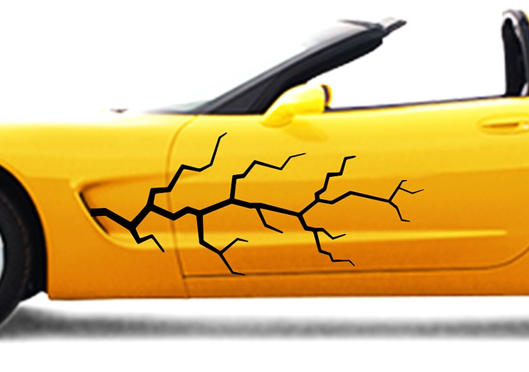 Clausen's World New Design - LIGHTNING BOLT Vinyl Decal Racing Stripes ...