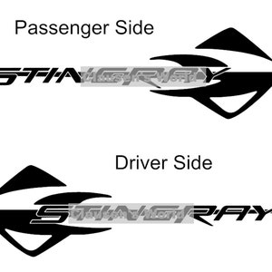 Clausen's World STINGRAY Vinyl Decal Racing Stripes Vinyl Sticker 11x36 ...