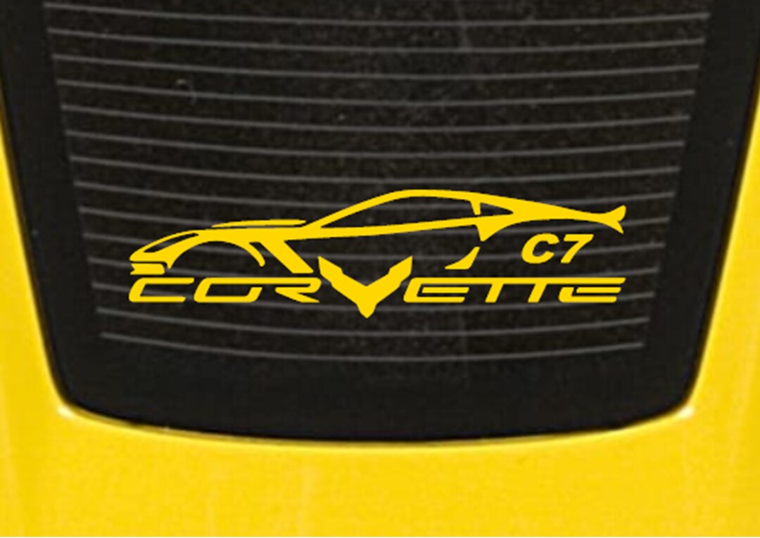 Clausen's World - New Corvette Text Design Blackout Vinyl Decal Car ...